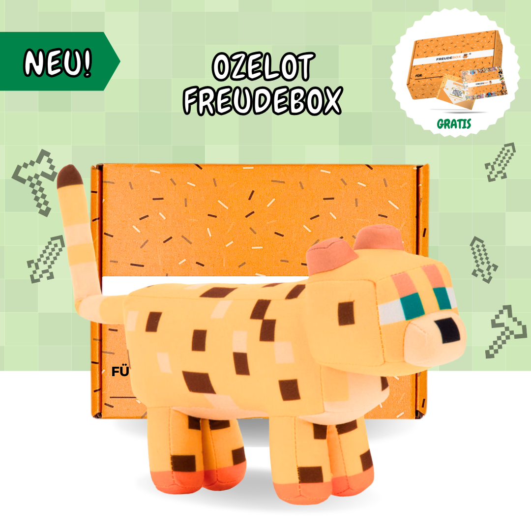 Minecraft Ozelot- Personalisiertes Stofftier kaufen | FREUDEBOX®